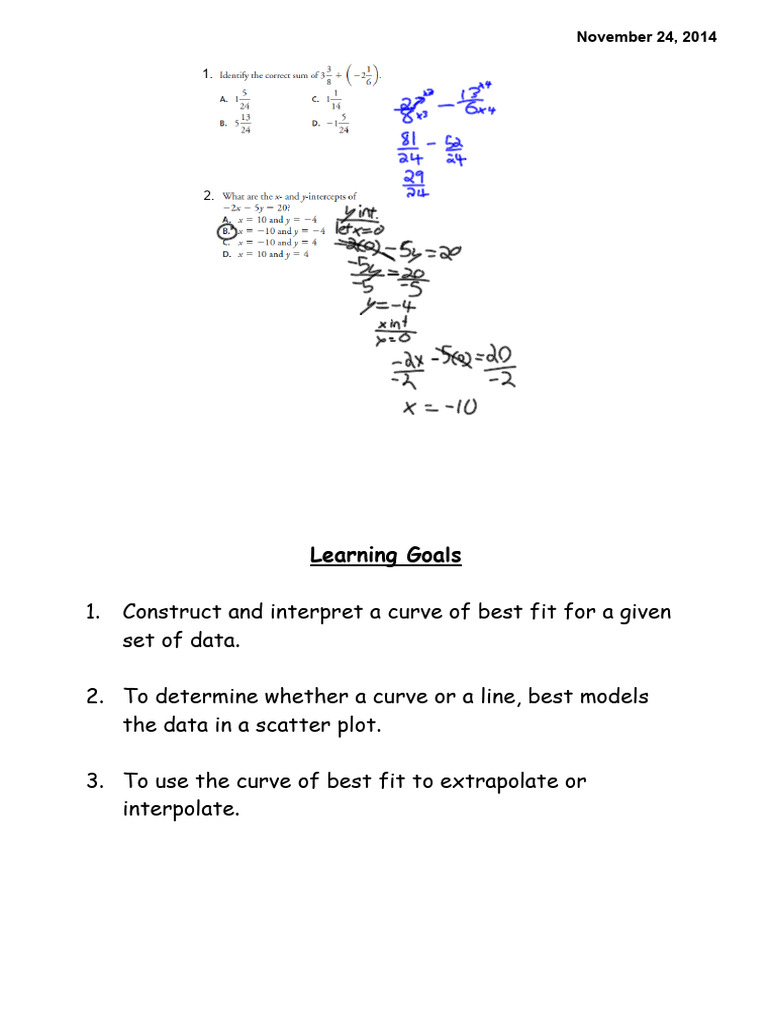 Curves of Best Fit in Data Analysis | PDF | Carbon Dioxide | Carbon ...