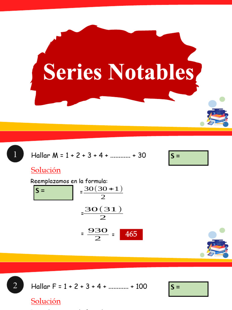 Sumas de Series Notables | PDF