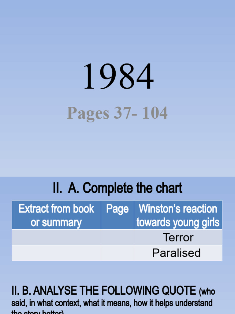 1984 Test 2 - Classs Work | PDF
