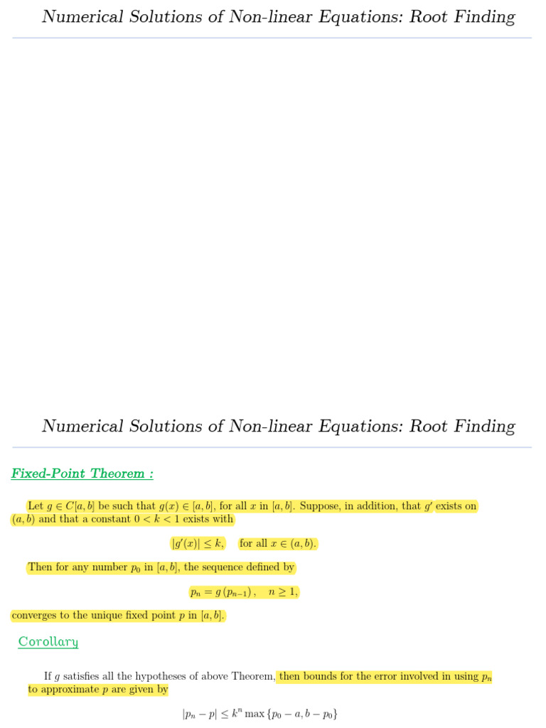 Num Root Finding 3 | Download Free PDF | Mathematics | Mathematical Analysis