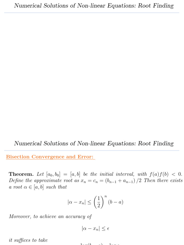Num Root Finding 2 | PDF | Numerical Analysis | Algorithms Num Root Finding 2 | PDF | Numerical Analysis | Algorithms