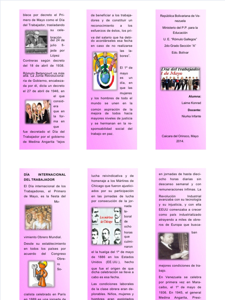 Dokumen.tips Triptico Del Dia Del Trabajador | PDF