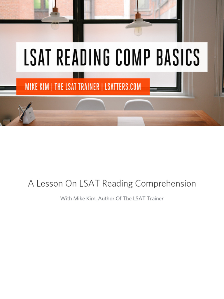 LSAT Reading Comp Video Slides PDF | PDF | Copyright | World Wide Web