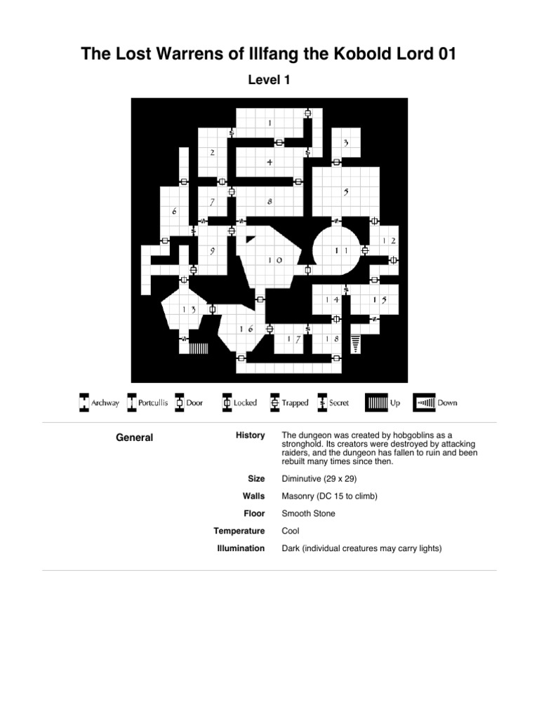 Illfang Kobold Lord Dungeon Guide | PDF | Door