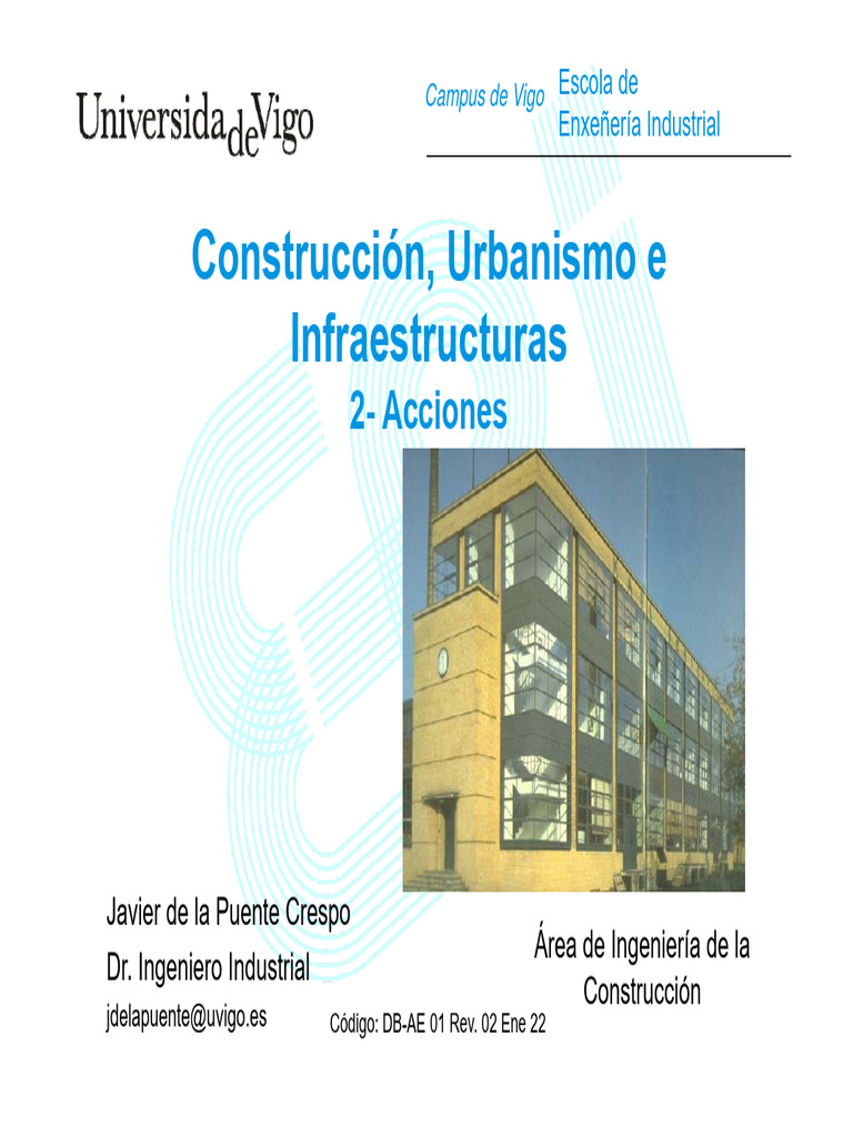 Tema 02 Acciones en la edificación | PDF | Herida | Nieve