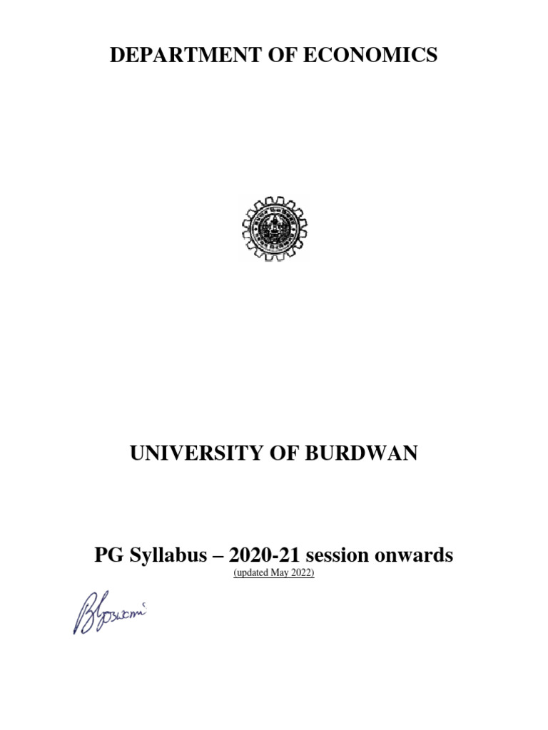 Syllabus MAECON 2020-2021 | PDF | Macroeconomics | Mathematical ...