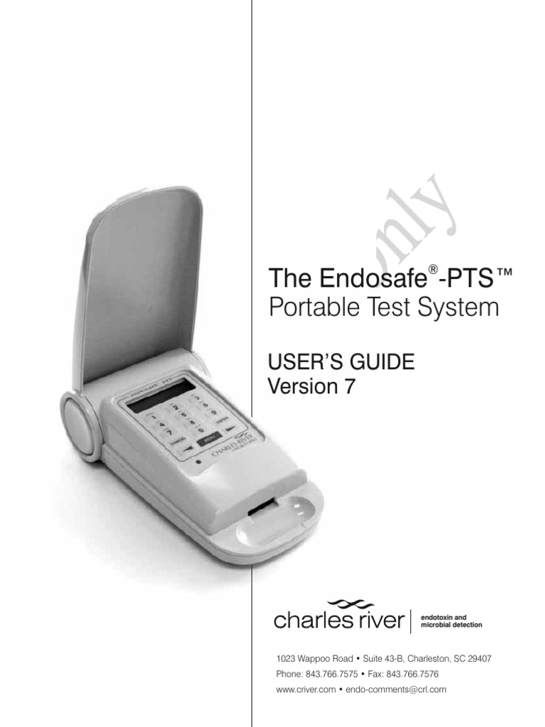 Endosafe-PTS User's Guide - Charles River Endotoxin & Microbial ...
