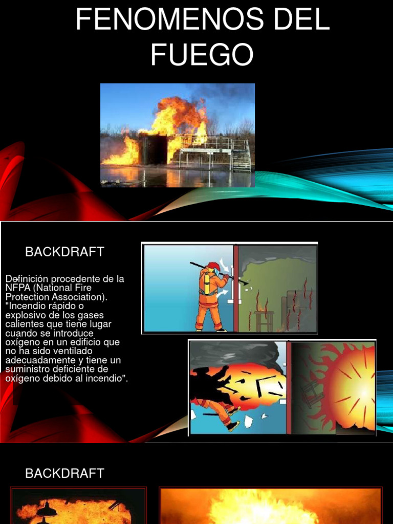 Fenómenos del fuego: Backdraft y más | PDF | Química Física | Química