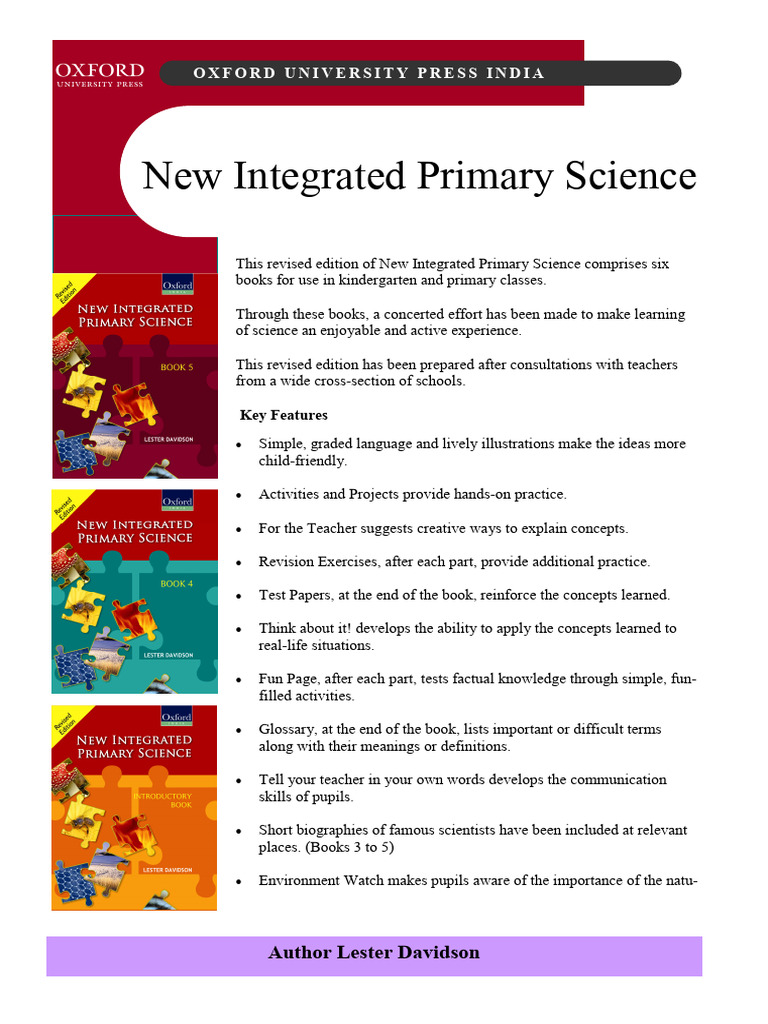 New Integrated Primary Science Overview | PDF