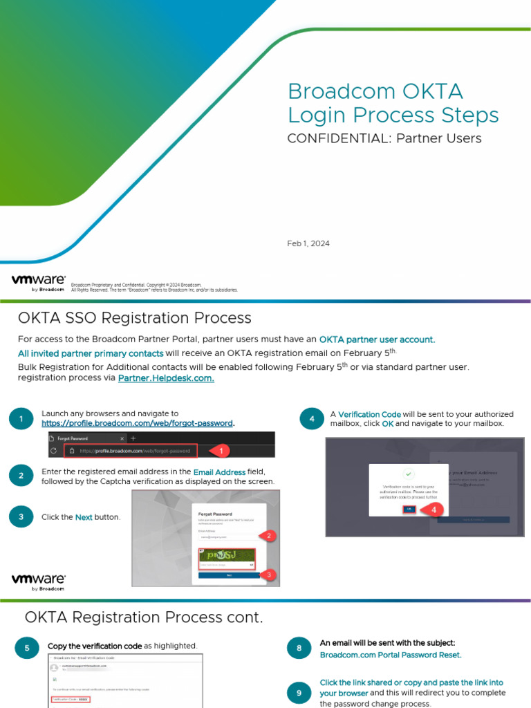Broadcom OKTA Login Process | PDF | Password | Computer Mediated ...