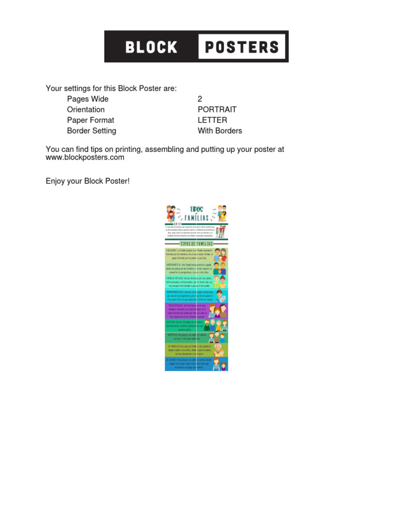 Block Poster Setup Guide | PDF