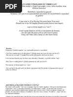 Ejemplos de oraciones con "can" y "can't" | PDF