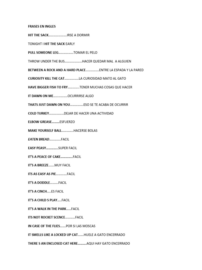 Frases En Ingles Pdf