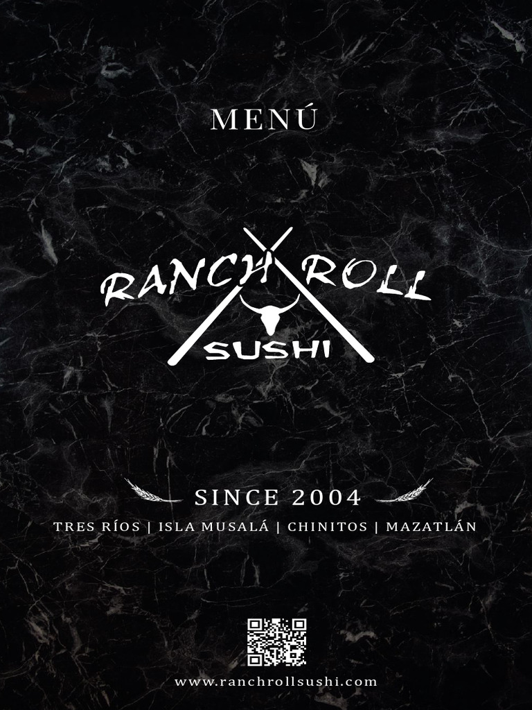 Menú Variado de Ranch Roll Sushi | PDF | Alimentos