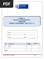 Grade 6 Mathematics Script November 2022 | PDF | Mathematics