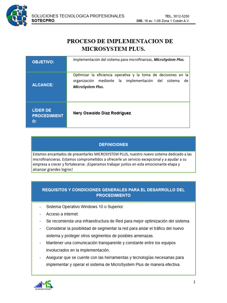 Plan de Implementacion | PDF | Informática