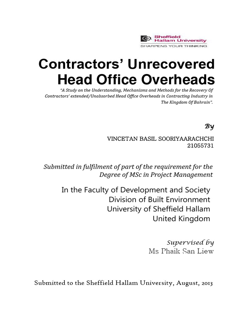 Dissertation Final Draft | PDF | Employment | Cost