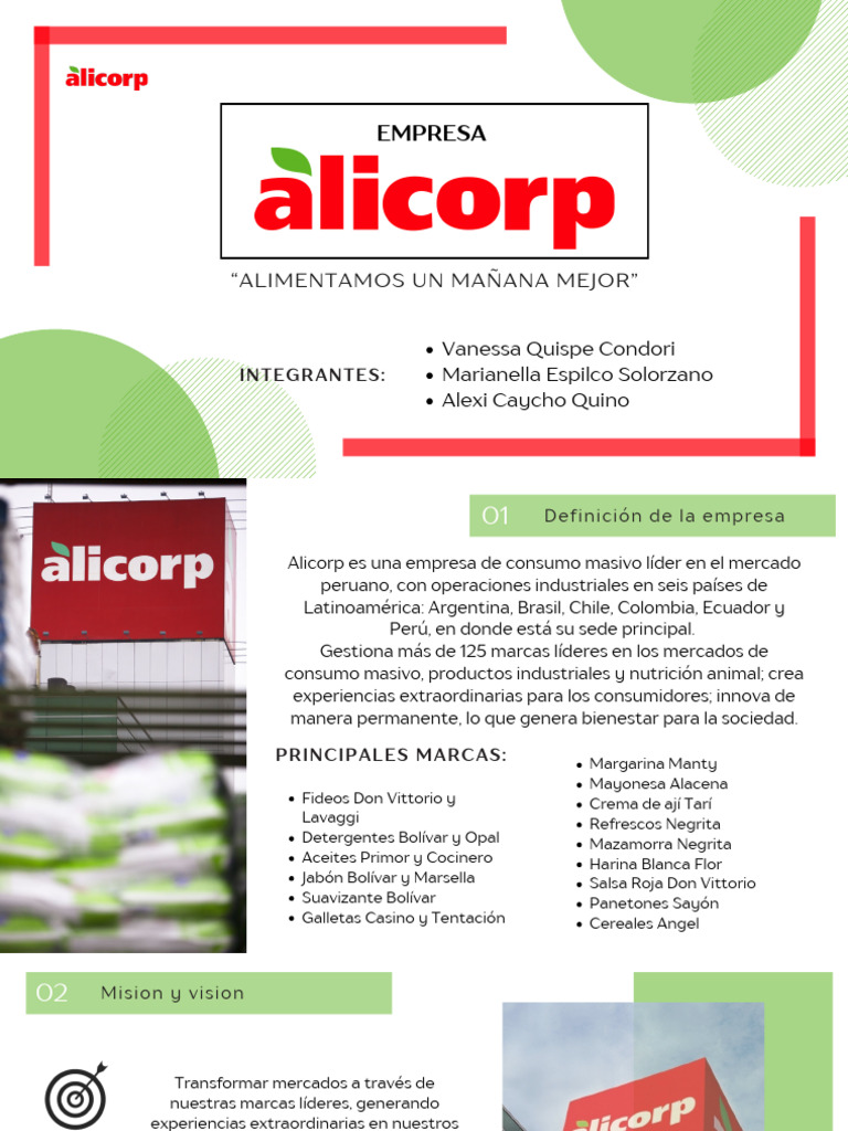 Memoria Descriptiva Alicorp | PDF | Perú | Marketing