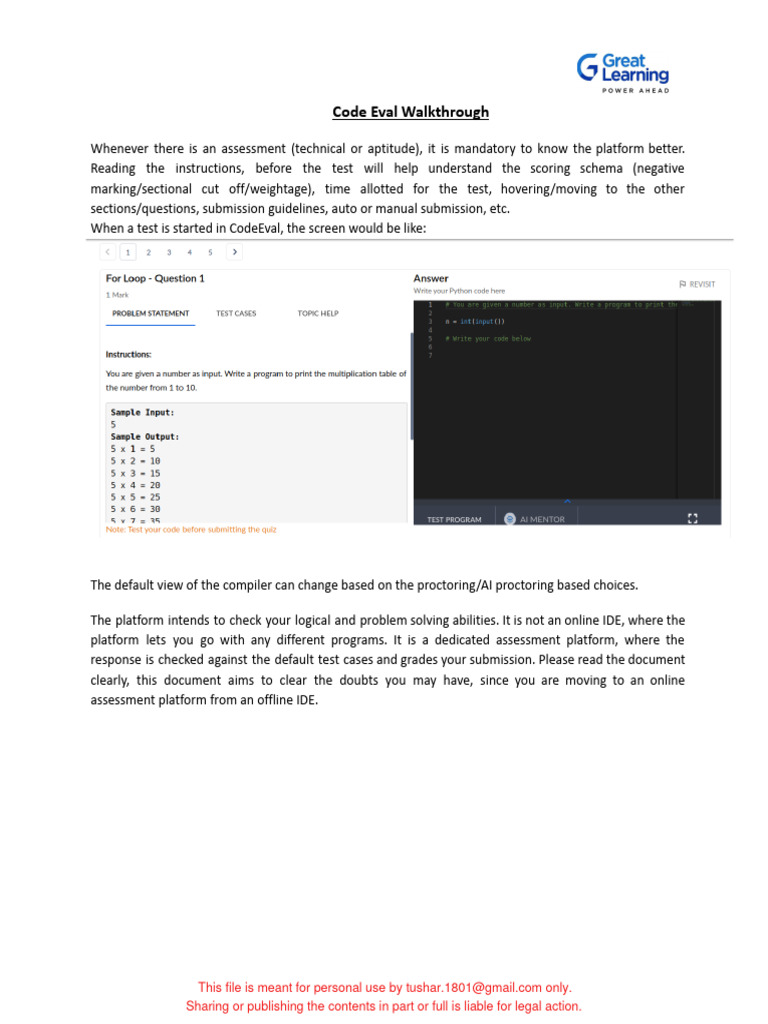 CodeEval - Hands On Guidelines | PDF | Artificial Intelligence | Intelligence (AI) & Semantics