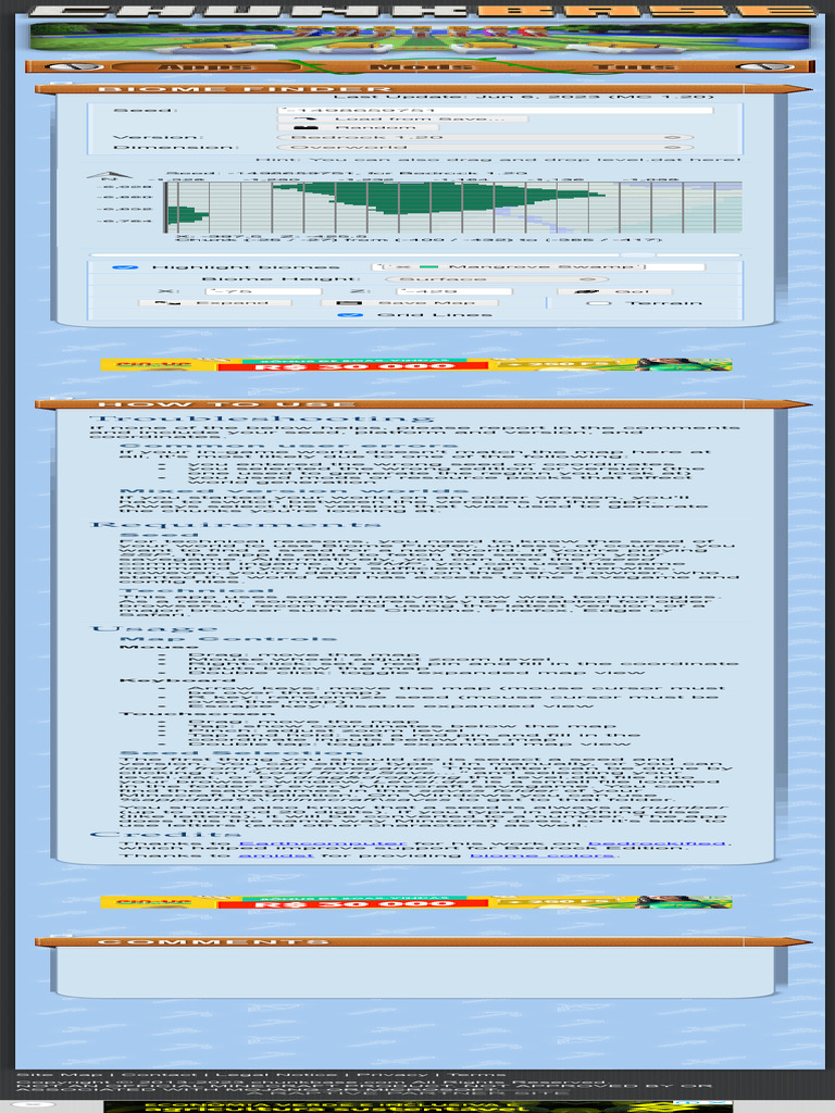 Biome Finder - Minecraft App | PDF | Minecraft | Software