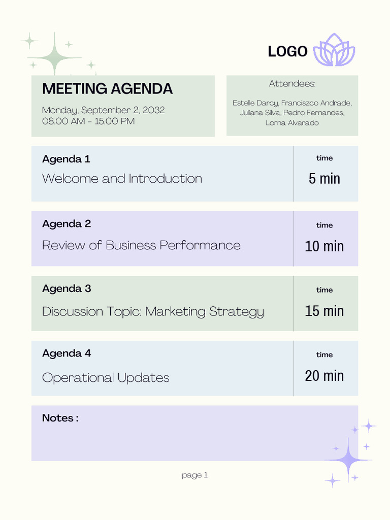 Meeting Agenda: Welcome and Introduction | PDF