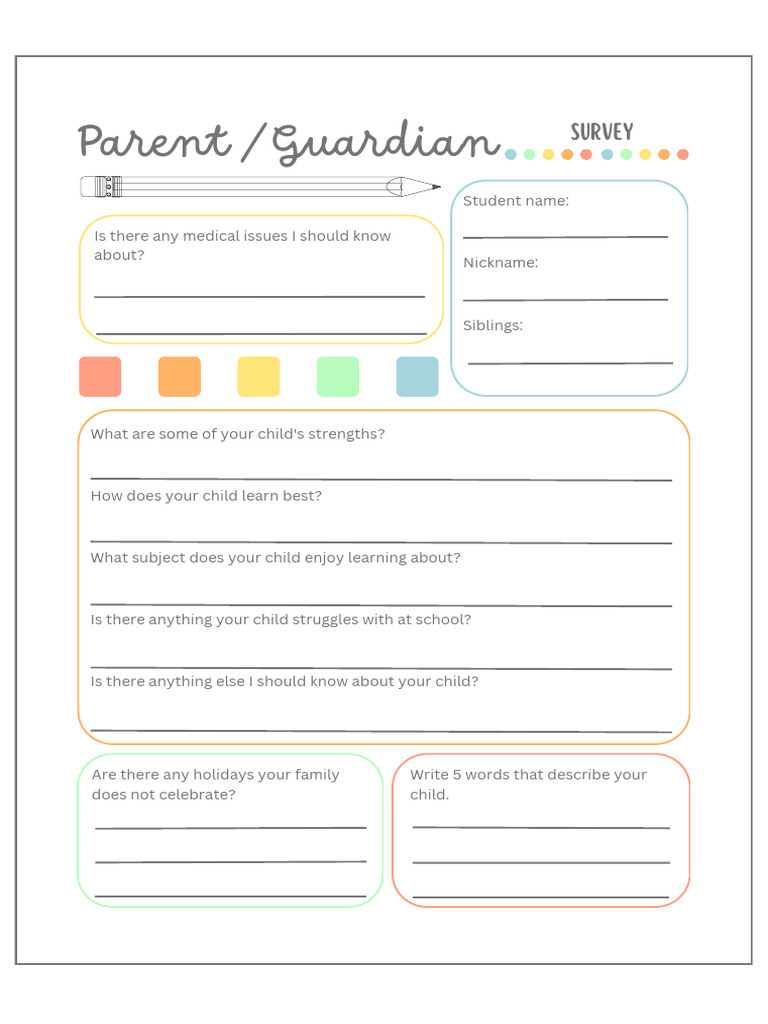 Parent / Guardian: Survey | PDF