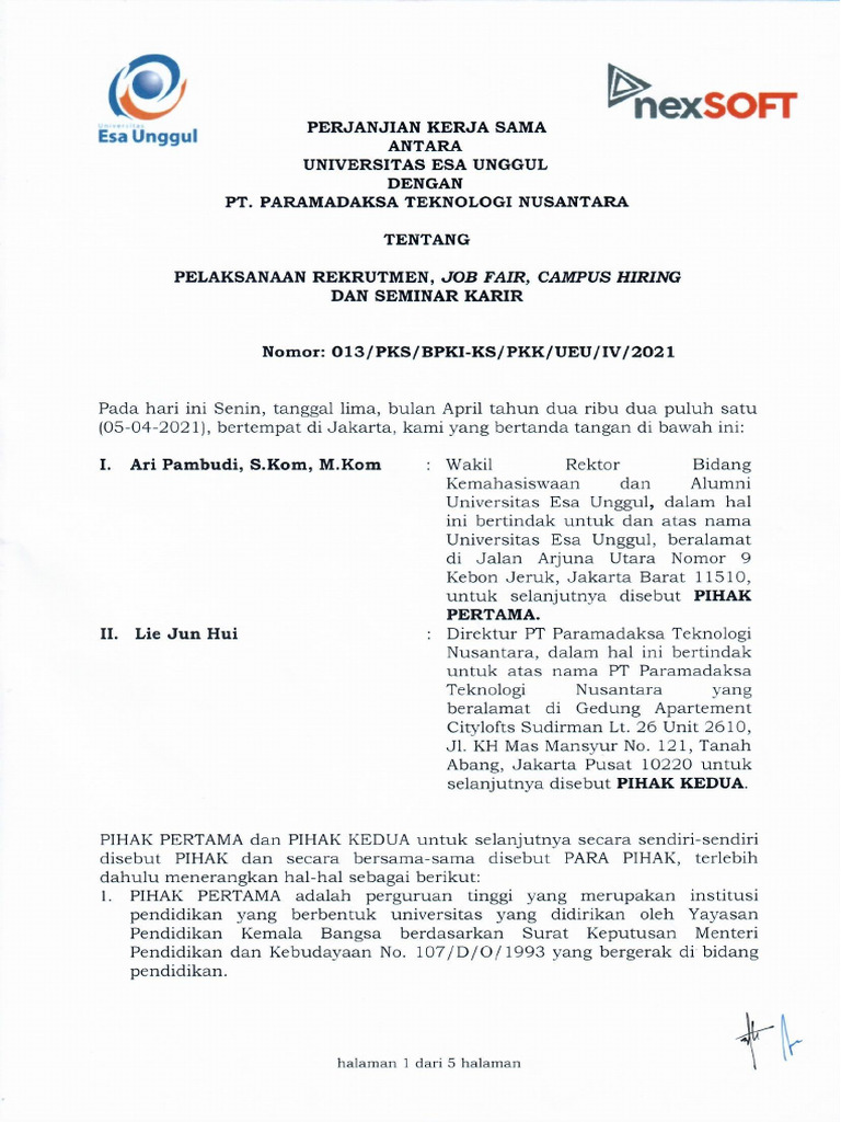 6635-PKS PT Paramadaksa Teknologi Nusantara | PDF
