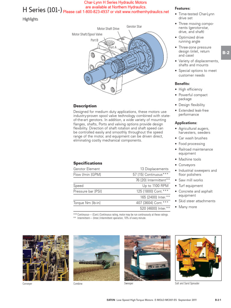 Char-Lynn_H-Series_Motors | PDF | Gas Technologies | Chemical Engineering