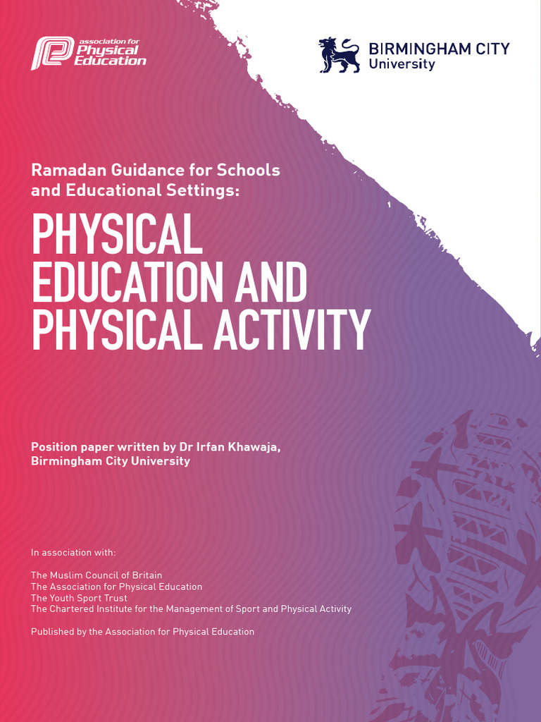 Ramadan PE Guidance for Schools | PDF | Ramadan