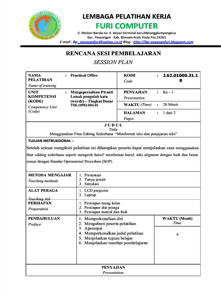 PDF b Session Plan Compress | PDF