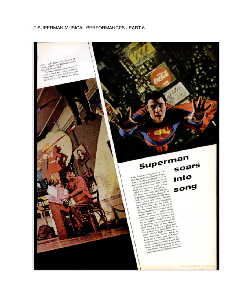 ITS SUPERMAN STAGE PERFORMANCES PART 6 | PDF | Superman