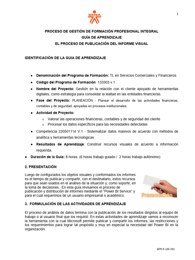 Guía 21 El Proceso de Publicación del Informe Visual | PDF | Computación en la nube | Software ...