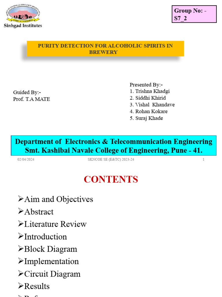 PBL PPT Suraj | PDF | Sensor | Ethanol