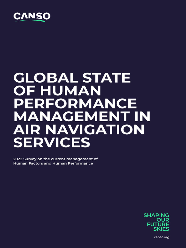 CANSO Human Performance Management Workgroup Global Human Performance ...
