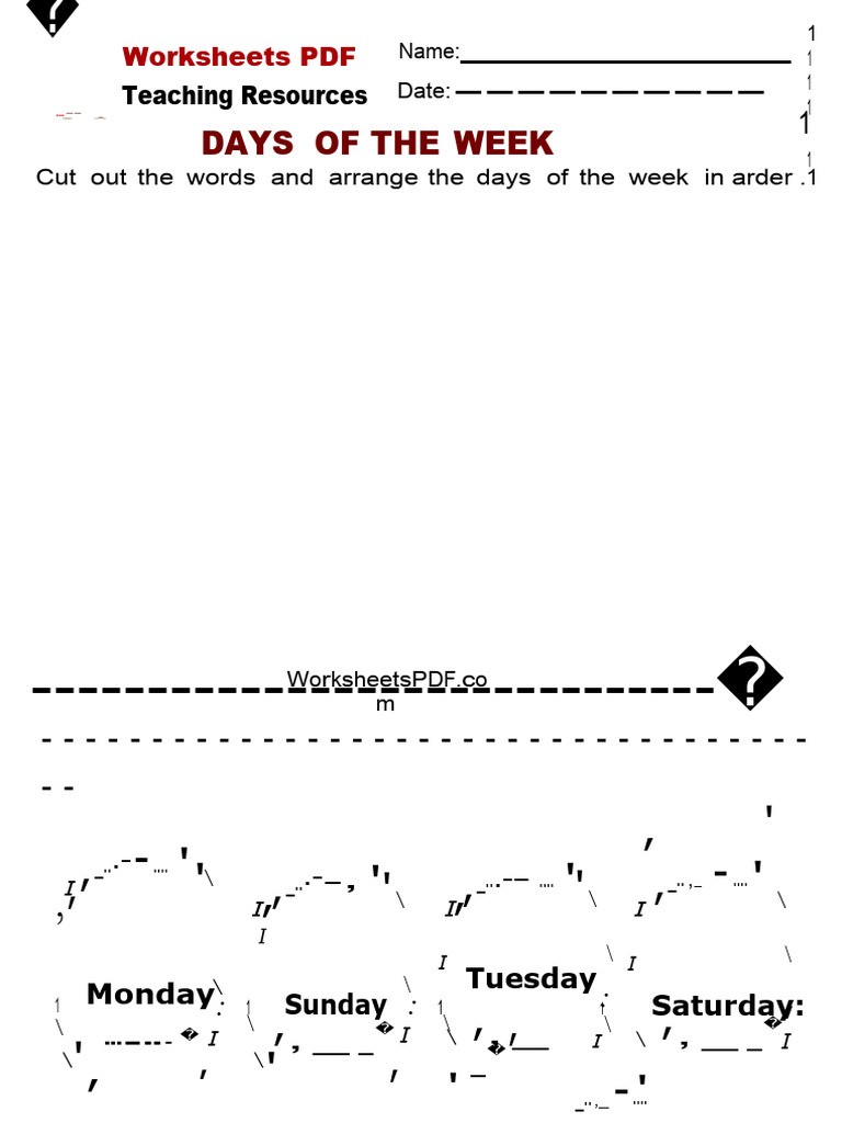 arrange-the-days-of-the-week-in-order-compressed | PDF