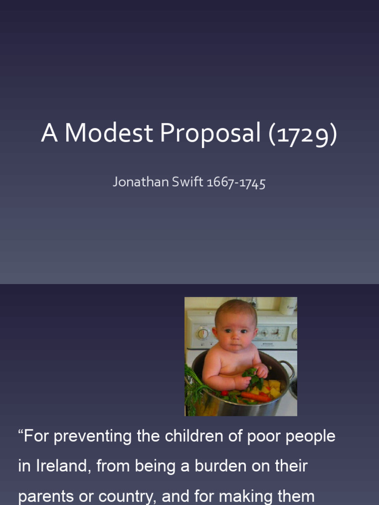 A Modest Proposal | PDF | Ireland | Satire