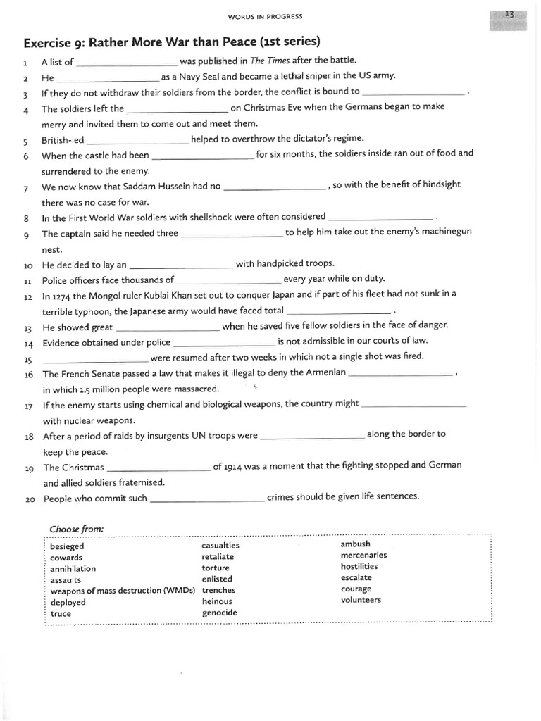 Words in Progress, Period I | PDF