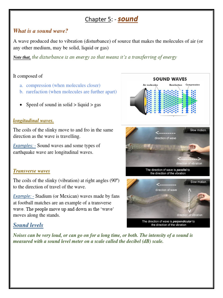 summary for G7 - TRI 2 | PDF | Sound | Pitch (Music)