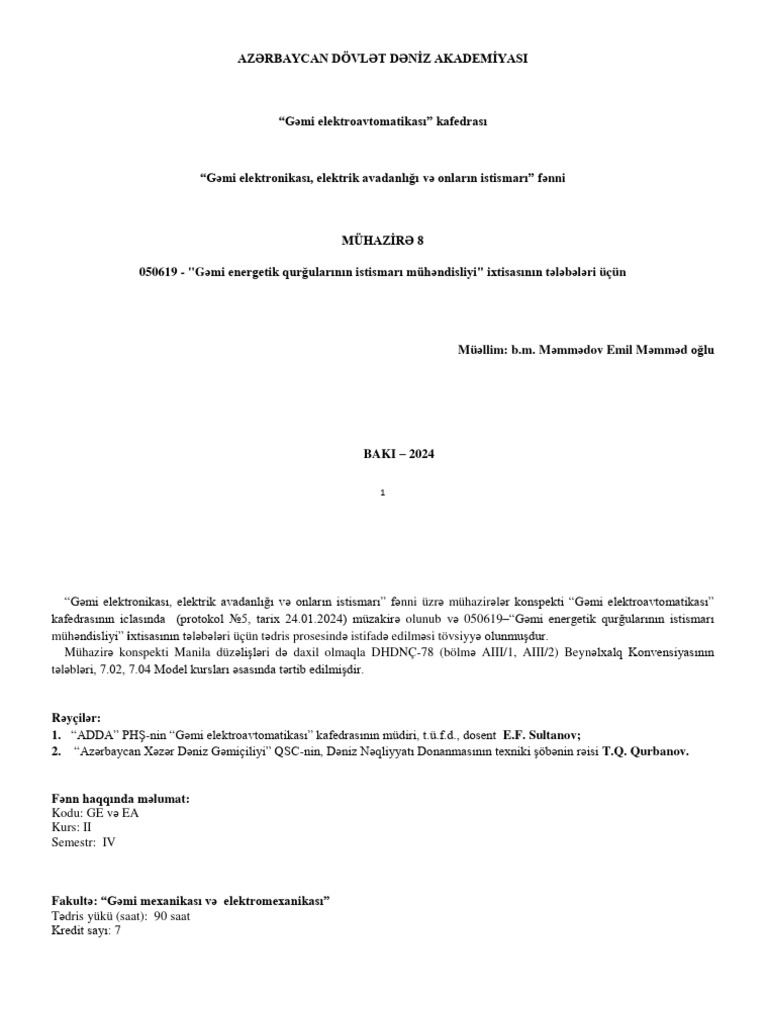 Elektrik Muhazire 8 | PDF