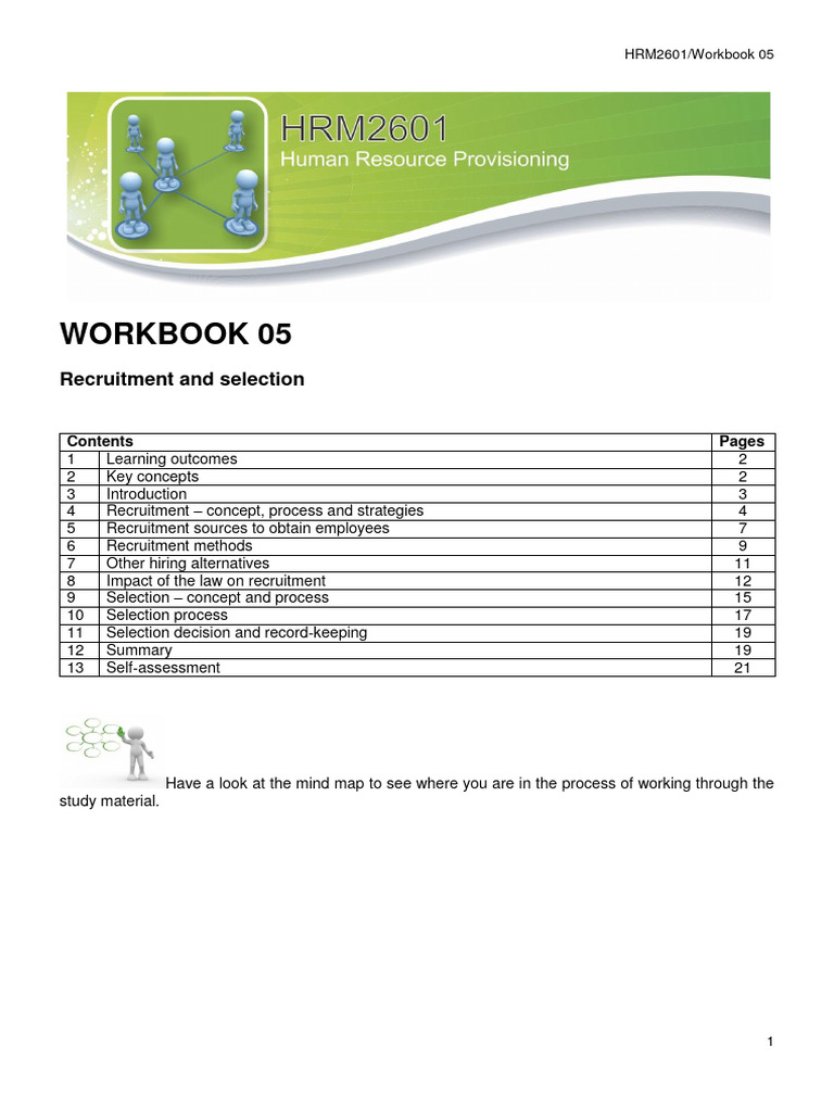 WORKBOOK-05-Recruitment and Selection | PDF | Recruitment | Employment