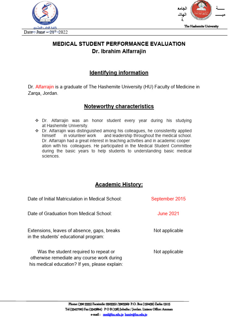 Dr. Ibrahim Alfarrajin MSPE Updated | PDF | Medical School | Medicine
