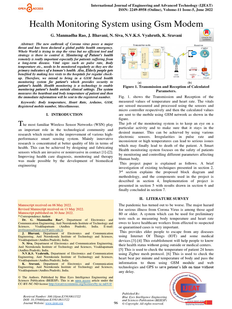 Rts 3 | PDF | Monitoring (Medicine) | Arduino