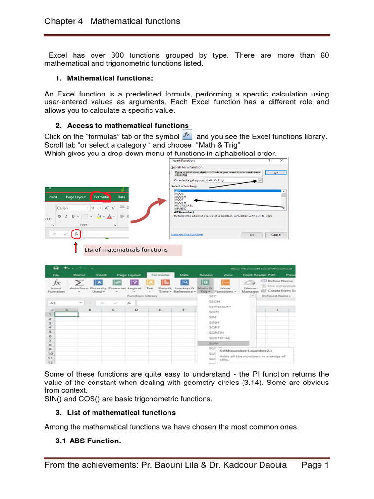 Chapter 4 | PDF | Exponentiation | Microsoft Excel