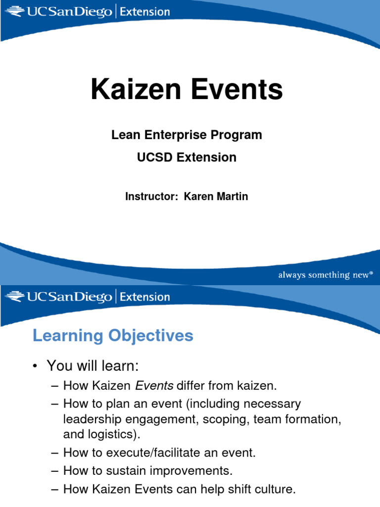 Kaizen Events: Planning and Execution Guide | PDF | Leadership ...