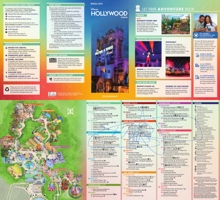 2023 Hollywood Studios Map | PDF