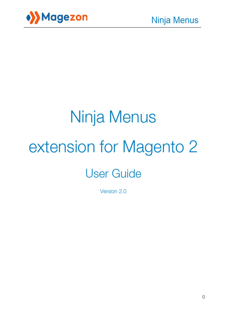 Ninja Menus Magento 2 User Guide | PDF | Menu (Computing) | Icon ...
