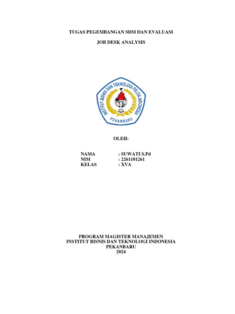 Suwati Jobdesk | PDF
