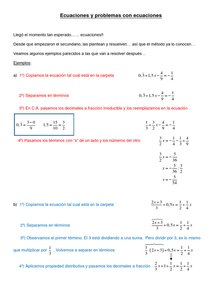 Teoría Ecuaciones e Inecuaciones | PDF | Intervalo (Matemáticas) | Ecuaciones