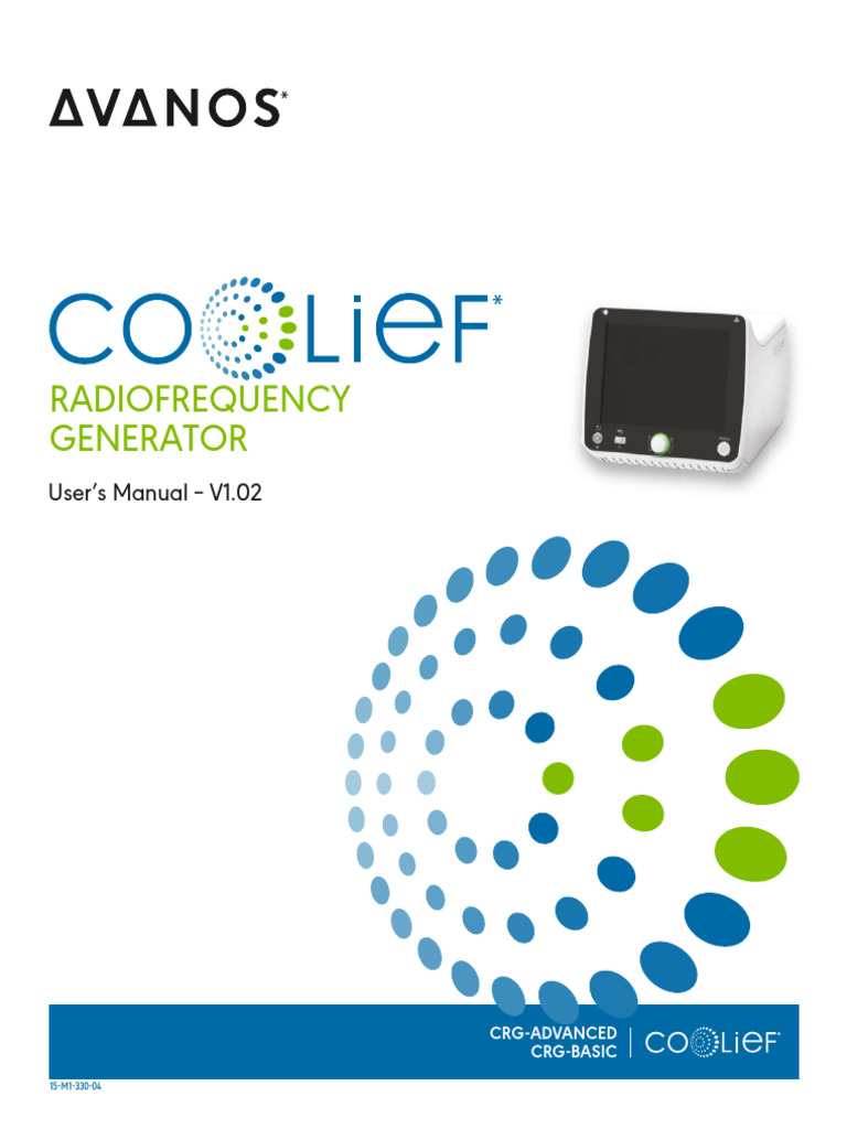 COOLIEF_ Radiofrequency Generator User Manual | PDF
