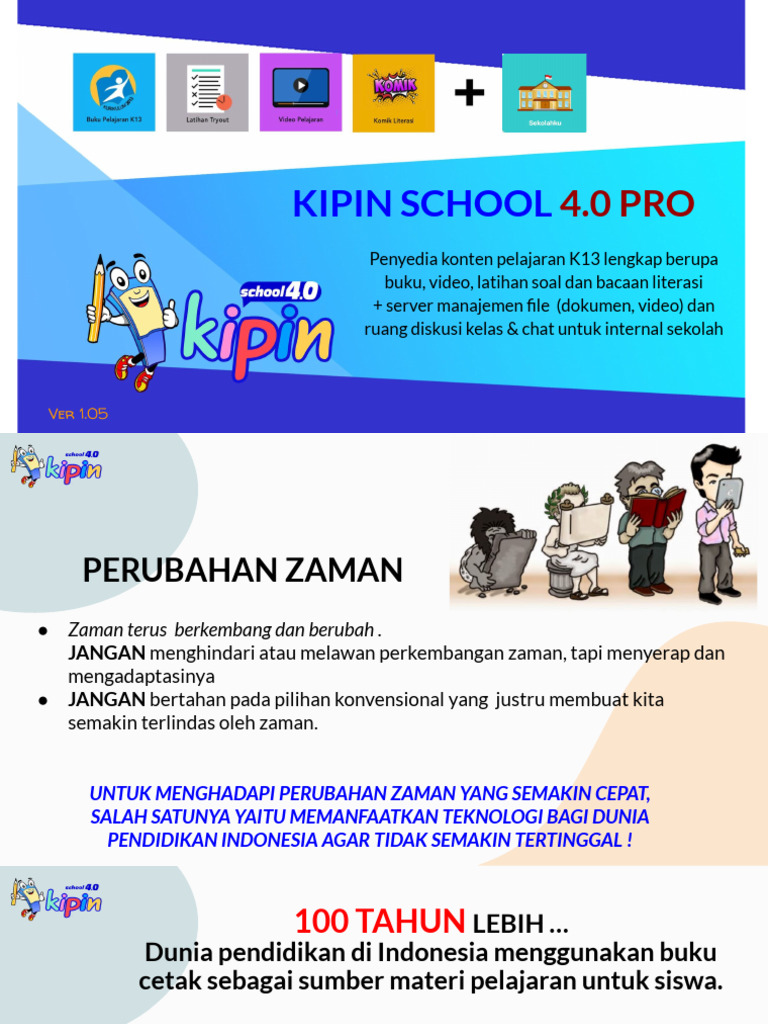 Aplikasi Kipin School 4.0 untuk Pendidikan | PDF